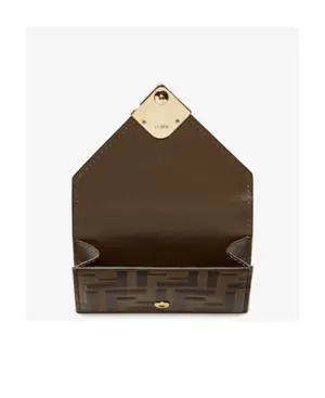 Fendi Ff Monogrammed Tri-fold Wallet - Black