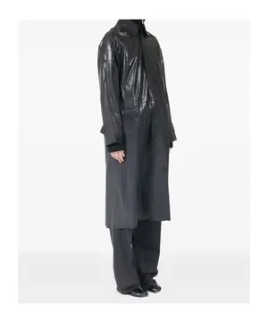 MAISON MARGIELA Long Sleeve Coated Trench Coat