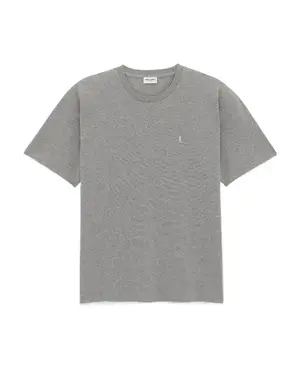 Saint Laurent Cassandre Crewneck T-shirt - Grey