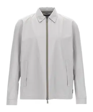Herno Zip-up Long-sleeved Jacket - Grey