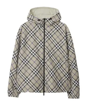 Burberry Equestrian Knight Check Hooded Jacket