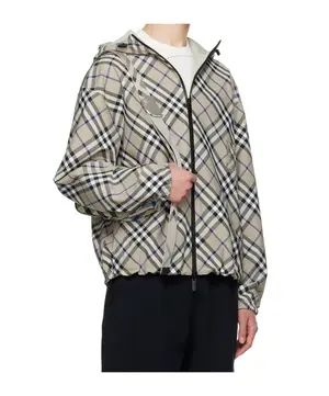 Burberry Equestrian Knight Check Hooded Jacket