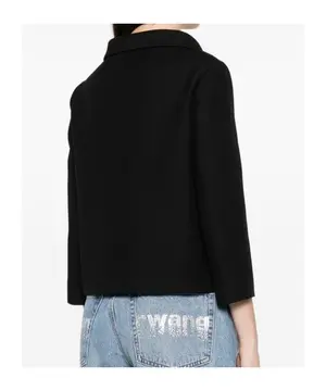 Valentino Garavani Logo Plaque Long Sleeved Jacket