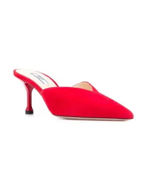 Prada Logo Muller High Heel Pumps