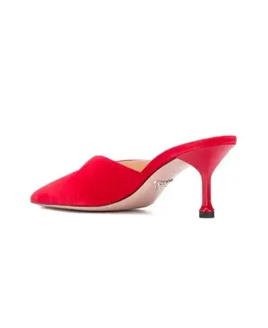 Prada Logo Muller High Heel Pumps
