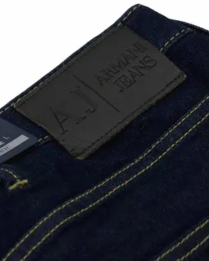 Emporio Armani Slim Fit Dark Wash Denim - Black
