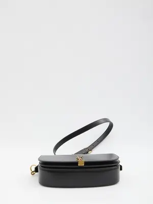 Saint Laurent Leather Bag With Cassandre Turn-lock - Black