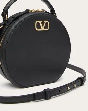 Valentino Garavani Vlogo Signature Zip-up Mini Tote Bag - Black