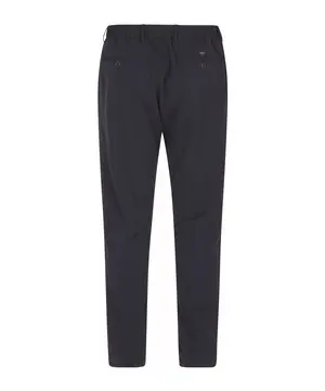 Herno Seersucker Straight-leg Trousers - Black
