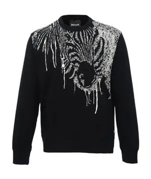 Just Cavalli Graphic Print Crewneck Sweatshirt