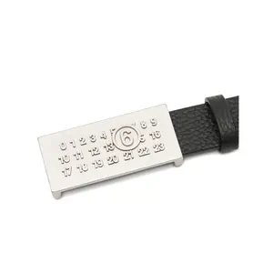 MAISON MARGIELA Digital Logo Belt - Black