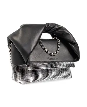 J.W.ANDERSON Embellished Twister Small Handbag - Black