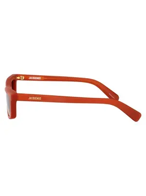 Jacquemus Rectangle Sunglasses - Brown