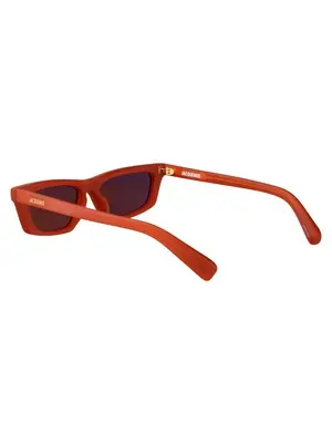 Jacquemus Rectangle Sunglasses - Brown