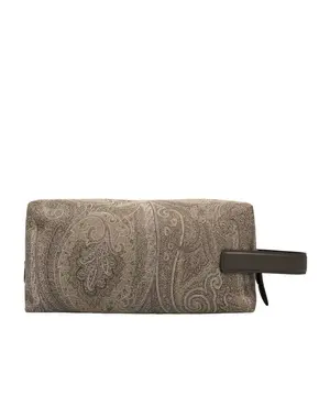 Etro Paisley Pattern Zipped Clutch Bag
