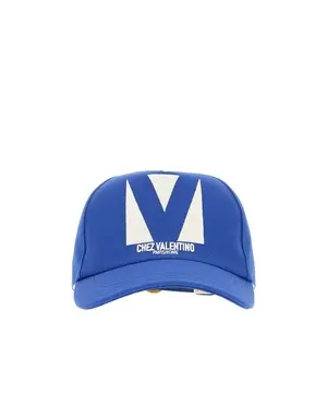 Valentino Garavani Logo Embroidered Baseball Cap - Blue