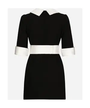 Dolce & Gabbana Mini Dress With Satin Details