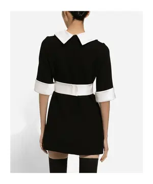 Dolce & Gabbana Mini Dress With Satin Details