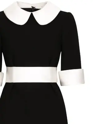 Dolce & Gabbana Mini Dress With Satin Details