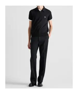 Prada Superfine Wool Polo Shirt
