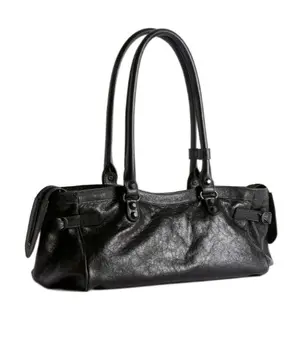 Balenciaga East-west Shoulder Bag - Black