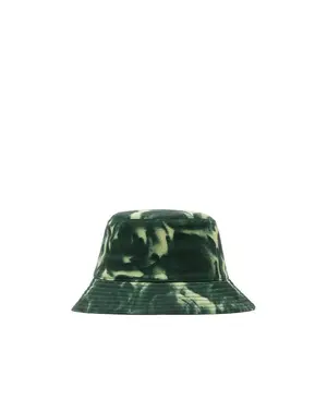 Burberry Floral Pattern Wax Bucket Hat - Green
