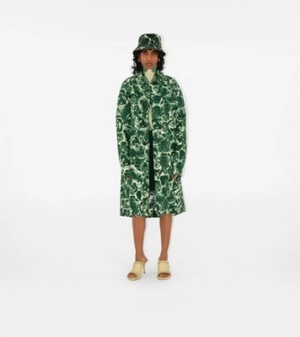 Burberry Floral Pattern Wax Bucket Hat