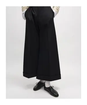 Celine Lambskin Lace-up Ballet Flats - Black