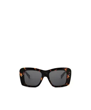 Celine Full Rim Acetate Sunglasses With Tinted Lenses - Black