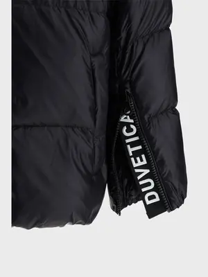 Duvetica Hooded Quilted Jacket With High Collar