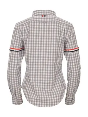 Thom Browne Long Sleeve Gingham Check Shirt