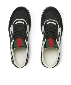 Gucci Gg Re-web Sneakers - Black