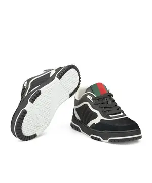 Gucci Gg Re-web Sneakers - Black