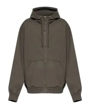 MAISON MARGIELA Numeric Drawstring Hoodie - Brown