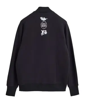 Y3 Zip-front Ribbed Cuff Sweatshirt - Black