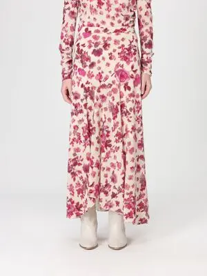 Isabel Marant Étoile Floral Printed Slit Maxi Skirt - No