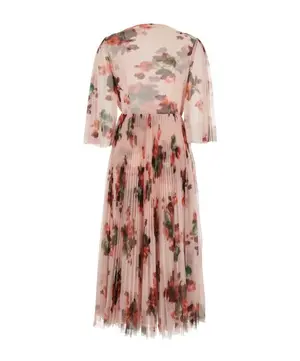 Philosophy Di Lorenzo Serafini Printed Pleated Midi Dress