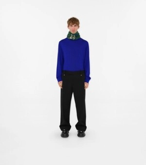 Burberry Vintage-check Frayed-edge Scarf - Green
