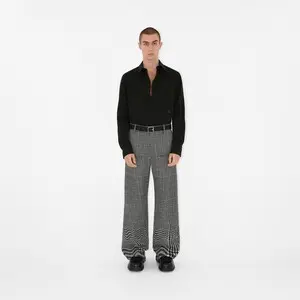 Burberry Ekd-embroidered Long Sleeved Shirt