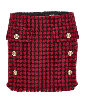 Versace Checked Skirts
