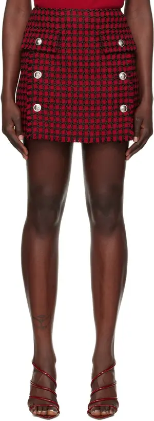 Versace Checked Mini Skirt