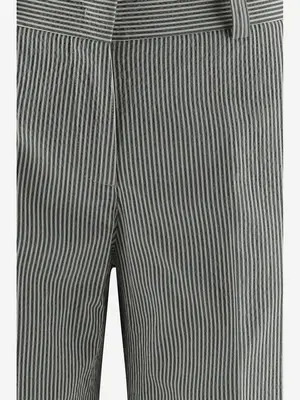 QL2 QUELLEDUE Melody Striped Wide-leg Pants