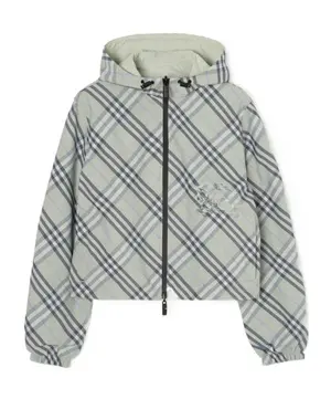 Burberry Reversible Hooded Jacket With Check Print
