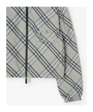 Burberry Reversible Hooded Jacket With Check Print