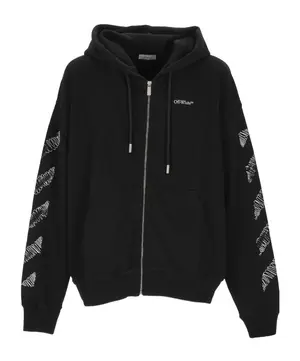 Off-white Zip Up Sweatshirts Hoodies For Men