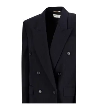 Saint Laurent Double-breasted Striped Blazer