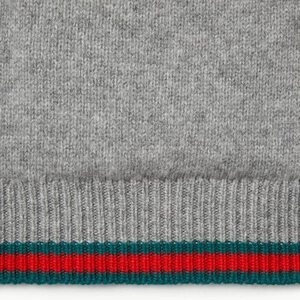 Gucci Cardigan With Pointed Collar And Ribbed Hem
