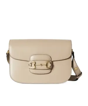 Gucci Horsebit 1955 Medium Shoulder Bag - Nude