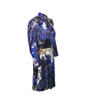 Just Cavalli Printed Long-sleeved Dress