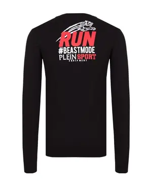 PLEIN SPORT Tiger Graphic Long Sleeve Sweater